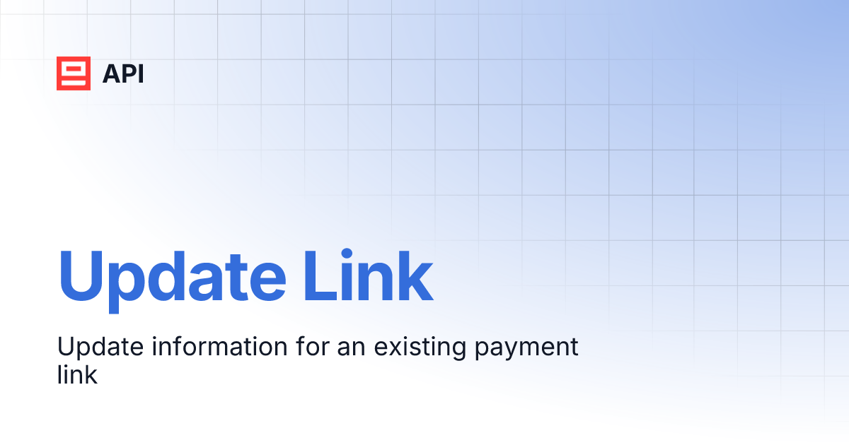 Update Link | API